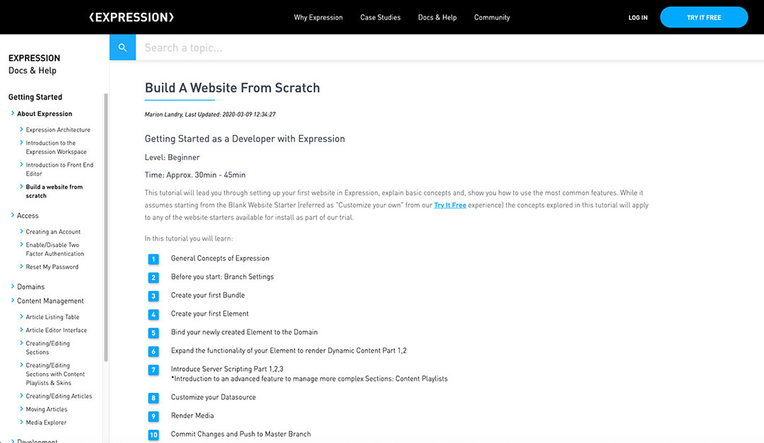 Learn how to create a website from scratch with our platform | Expresia