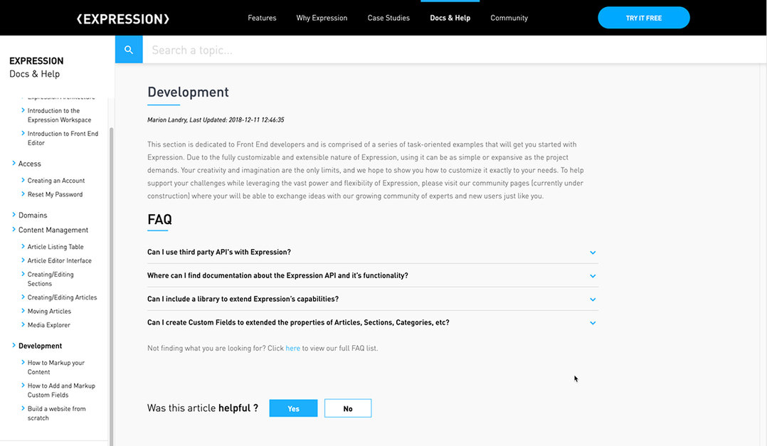 Get Started Tutorials Dedicated To Front End Devs | Expression