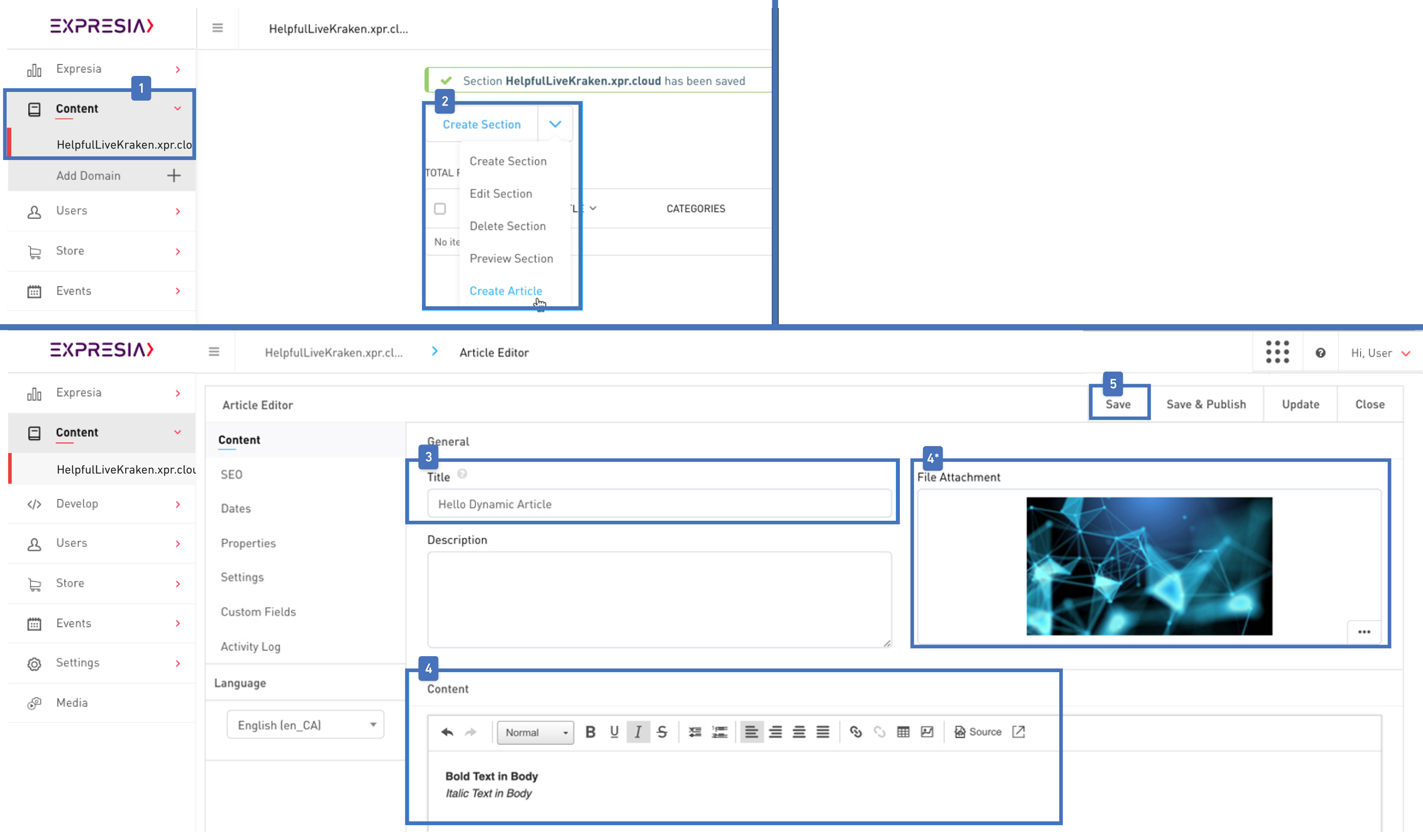 Learn how to create a website from scratch with our platform | Expresia